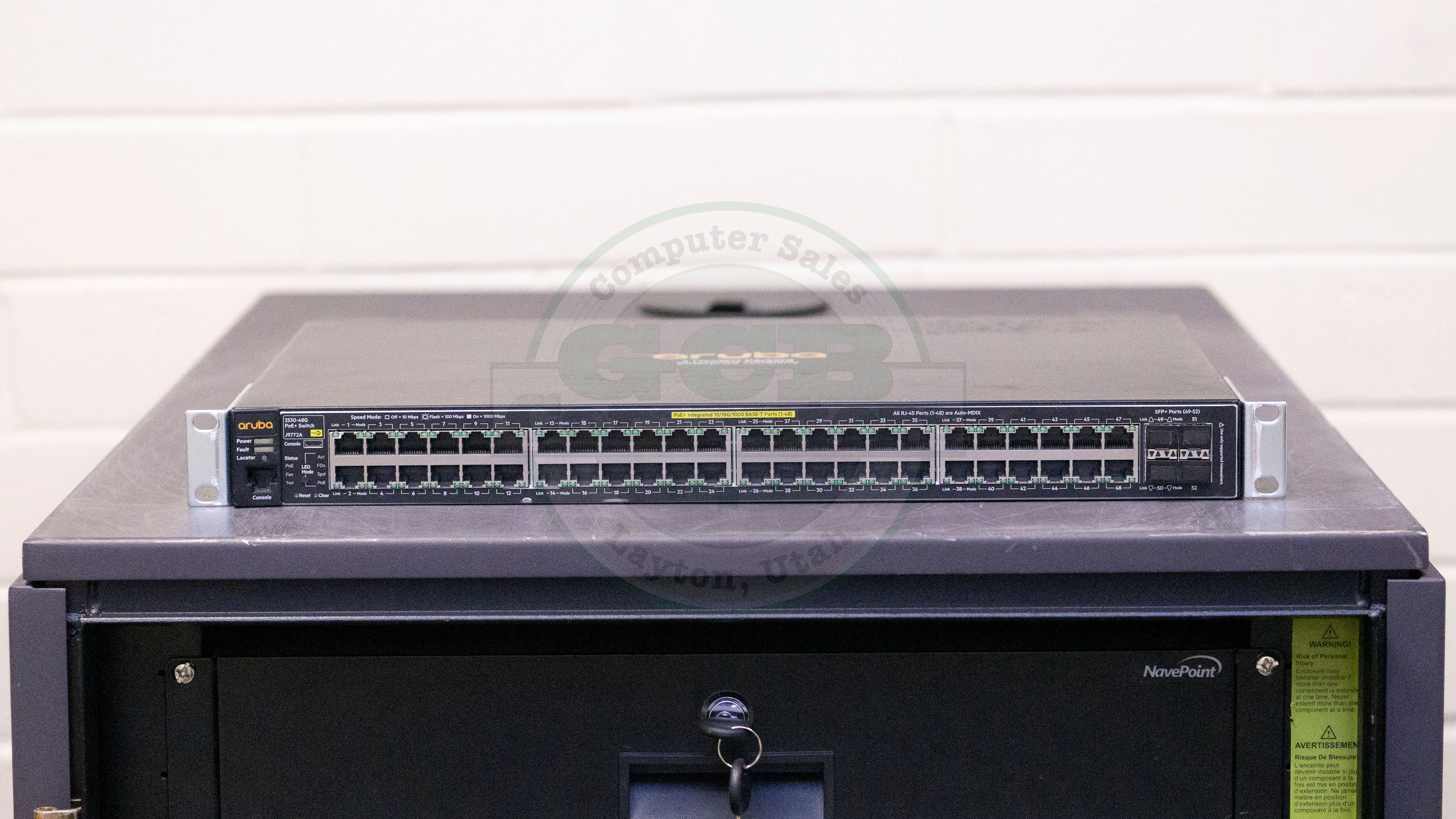 Aruba-48-Port-PoE-Switch-with-4x-10G-SFP-Ports-2530-48G-J9772A – GCB ...