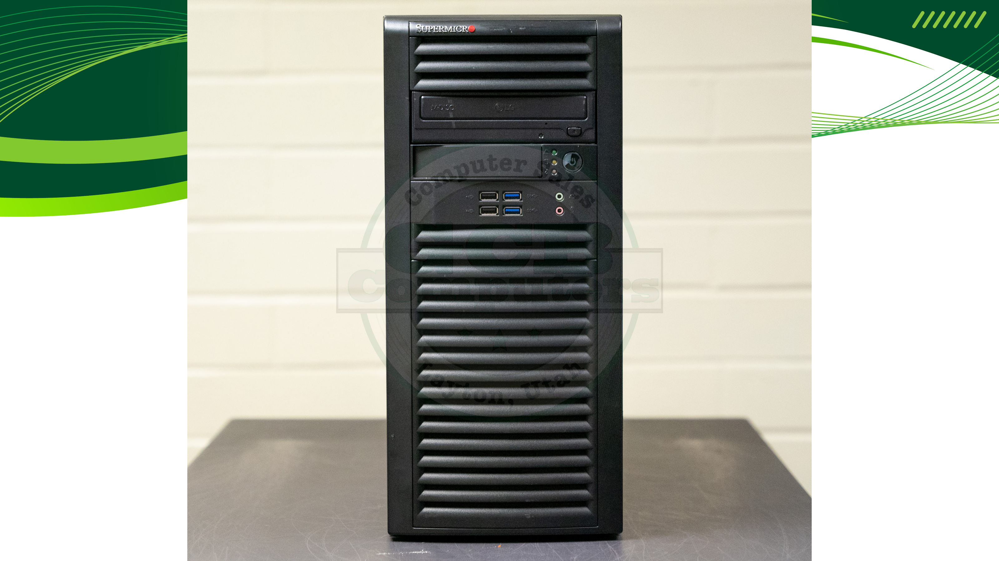 Supermicro Tower Server Workstation Xeon E3-1220 V6 CPU, 16GB RAM, 2x ...