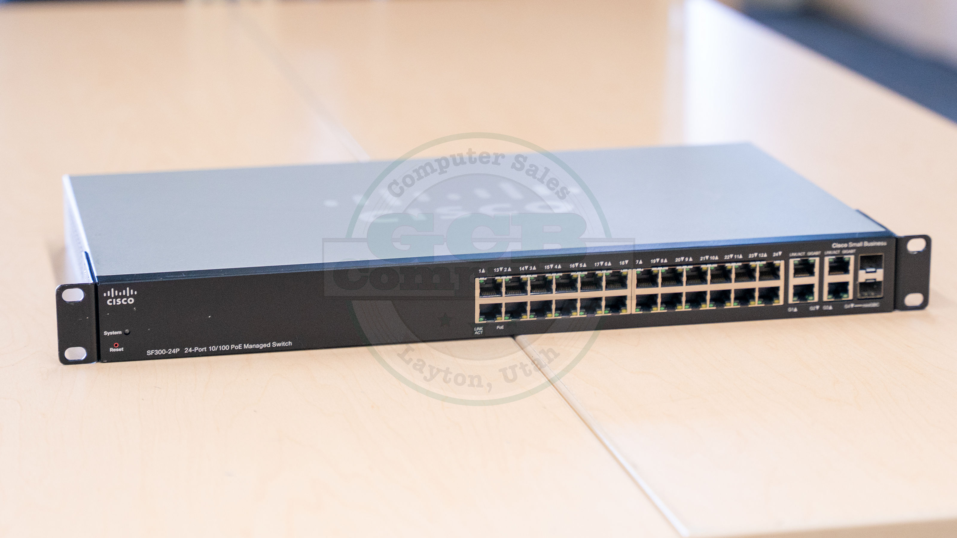 Cisco SF300-24P 24-Port 10 100 PoE Managed Switch – GCB Servers ...